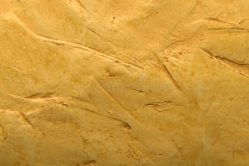 Plaster Art Background in Yellow Sand Color Stock Image - Image of ...
