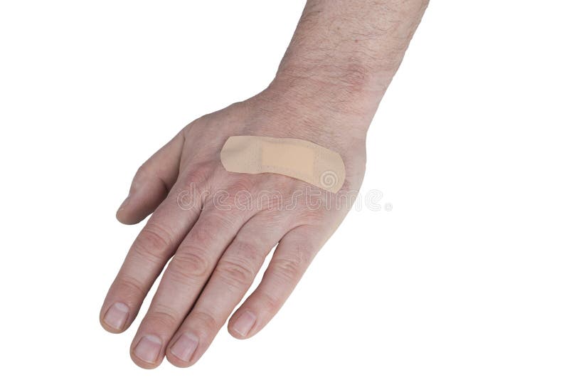 Big Plaster on Men& X27;s Back after Spine Operation - Herniated Discs ...