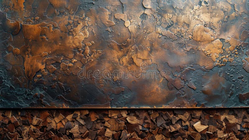 Plaster with a Bronze Tint. Aged Bronze Texture of Decorative Plaster ...