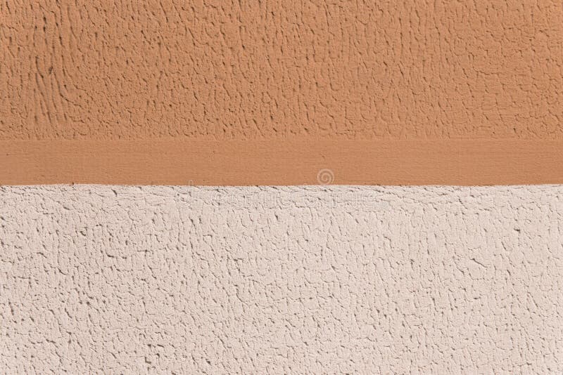 Plaster Colored Wall in Two Colors: Light White and Brown Abstract ...