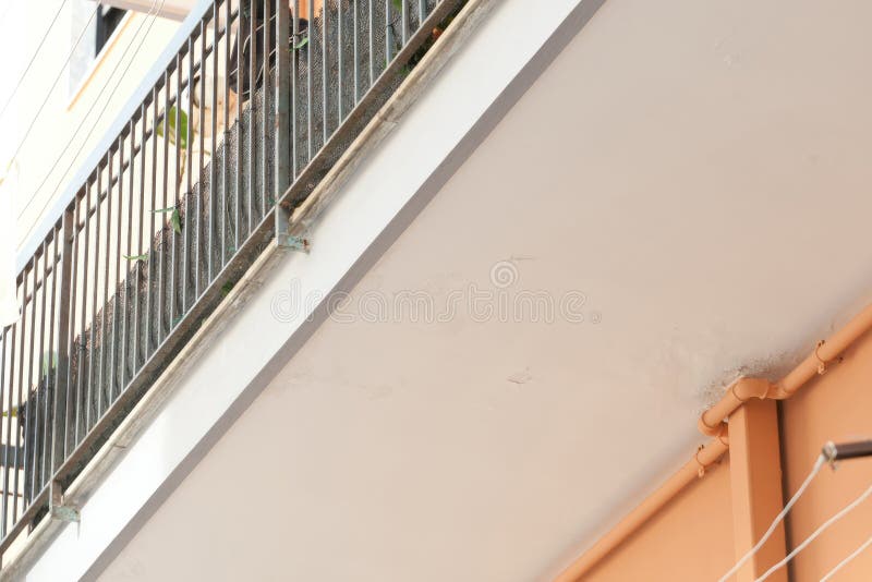 Plaster Damage Indicates Water Infiltration from the Terrace Above ...