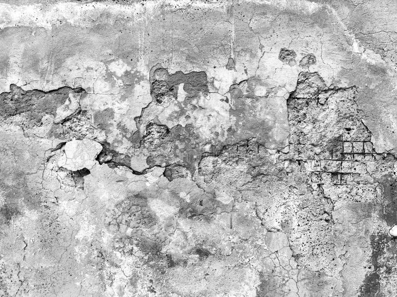 Plaster Defect on the Wall Black and White Stock Image - Image of house ...