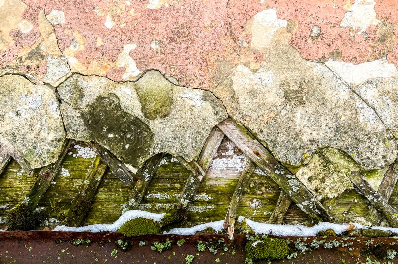 Plaster Defect on the Wall Multicolor Stock Photo - Image of work, soil ...