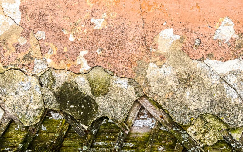 Plaster Defect on the Wall Multicolor Stock Photo - Image of work ...