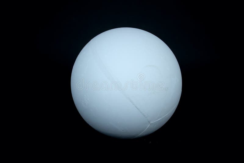 Plaster Figure Sphere Isolated on the Black Background Stock Image ...