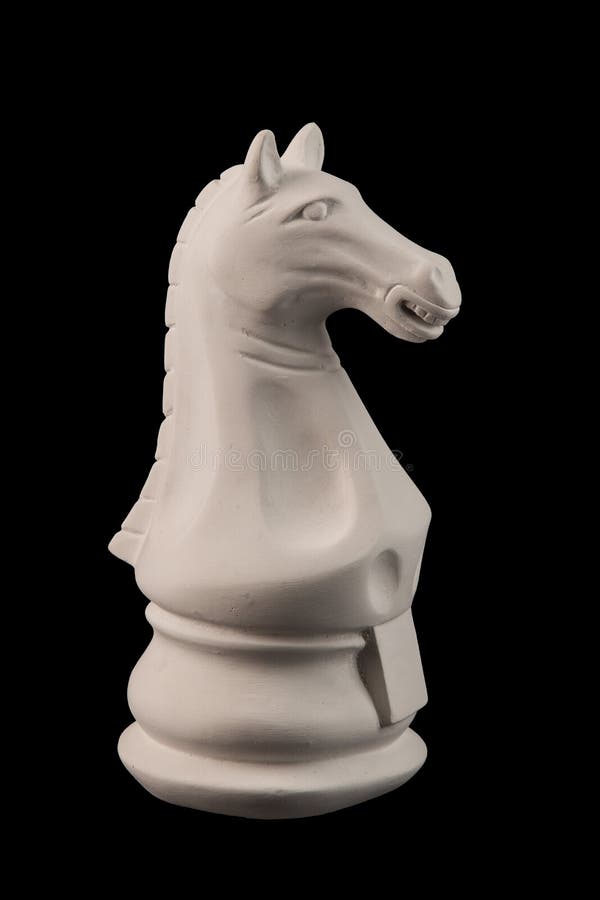Plaster Figurine Chess Piece Horse Stock Photo - Image of head, copper ...