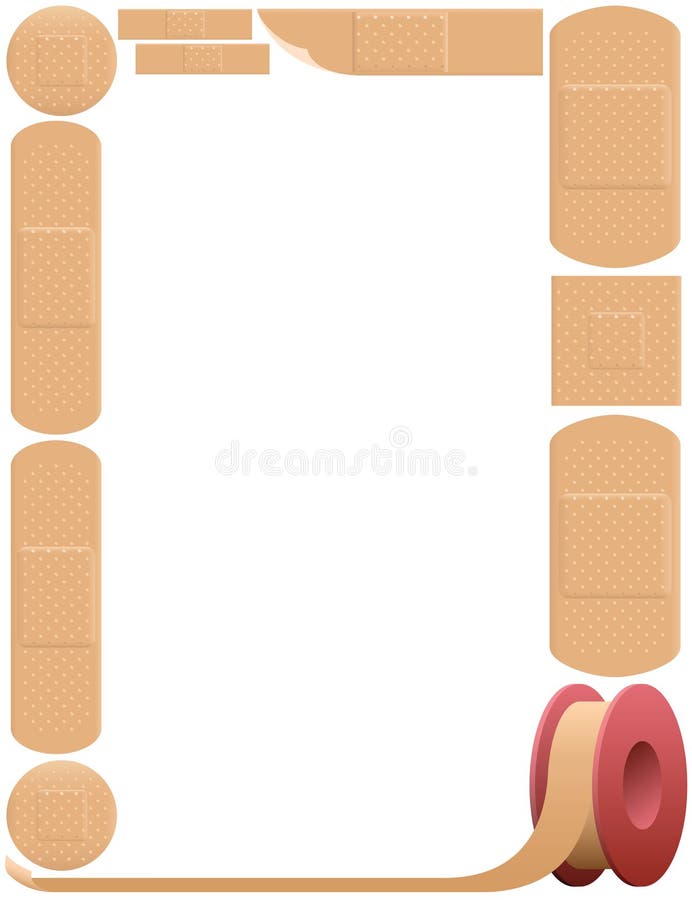 Bandaid Border Clipart