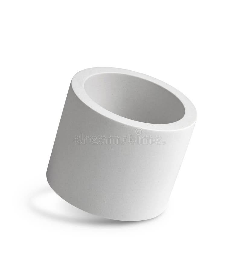 Plaster Geometric Shapes on a White Background Stock Image - Image of ...