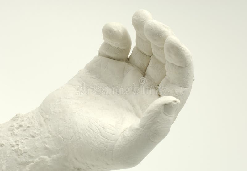 Plaster Hand stock photo. Image of form, model, hand, fingers - 552468