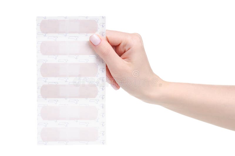 Plaster in hand medical stock image. Image of help, emergency - 144641215