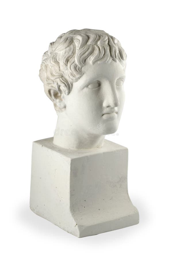 Plaster head stock image. Image of imitation, curly, italy - 4019751