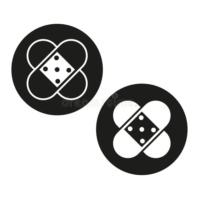 Plaster Icon in Circle. Vector Illustration. EPS 10 Stock Vector ...