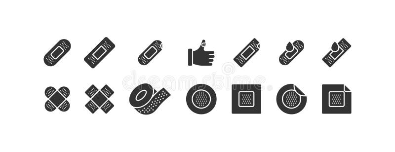 Vector Set Wound Dressing Stock Illustrations – 128 Vector Set Wound ...