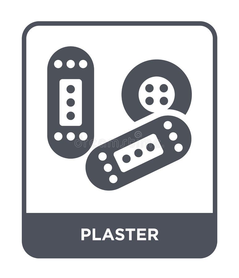 Plaster Icon in Trendy Design Style. Plaster Icon Isolated on White ...