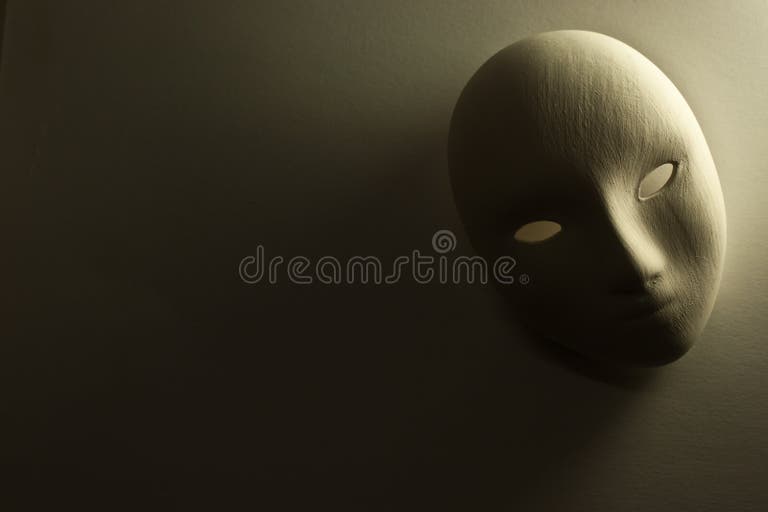 Plaster mask in studio stock image. Image of beautiful - 24260583