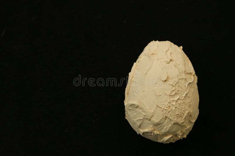Close-up of a Homemade Plaster Egg. Stock Image - Image of holiday ...