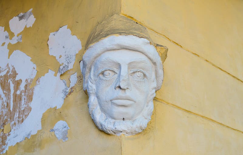 Plaster Sculpture of a Man S Face. Stock Photo - Image of detail, head ...