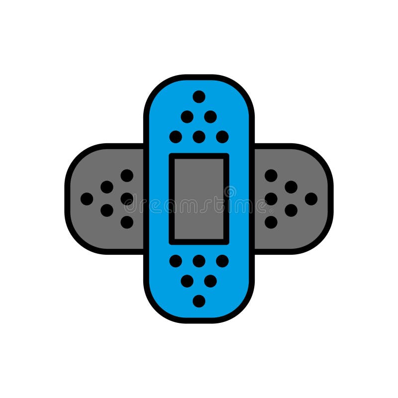 Plaster Vector Illustration on White Isolated Background Design ...