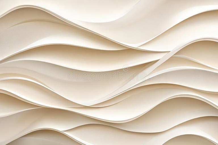 A Plaster Wall Adorned with a Wavy, Three-dimensional Relief Pattern ...