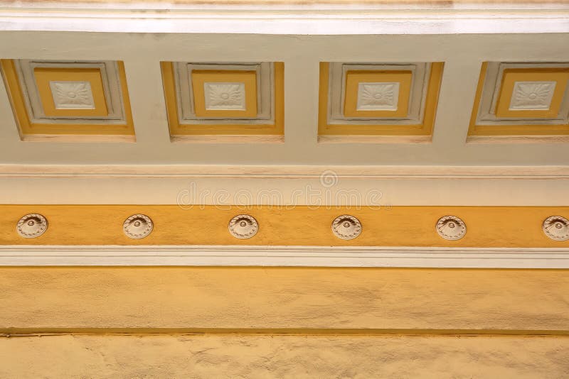 Plaster Wall Decor stock photo. Image of wall, ceiling - 110501340