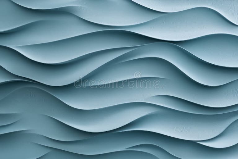 A Plaster Wall Featuring a Wavy Pattern with a Volumetric Relief ...