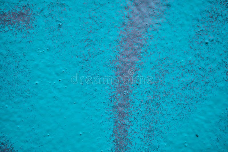 The Plaster Wall is Painted with a Blue Spray. Background Stock Image ...