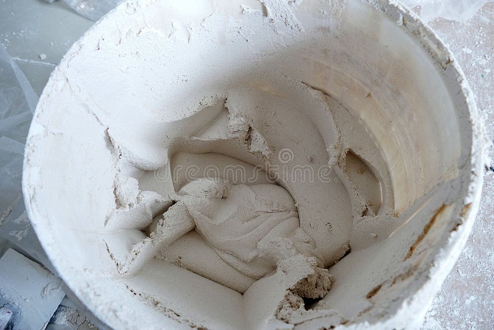 Plaster for the Wall Prepared in a Bucket Stock Photo - Image of bucket ...