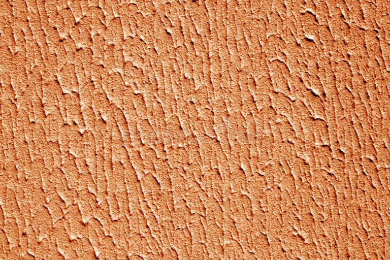 Plaster Wall Texture with Interesting Pattern in Orange Color Stock ...