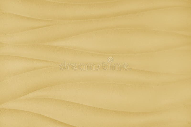 Plaster Wall with Volumetric Relief Surface Wavy Form Pattern, Yellow ...