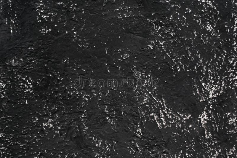 Plastered Black Background. Textured Abstract Drawing. Stock Image ...