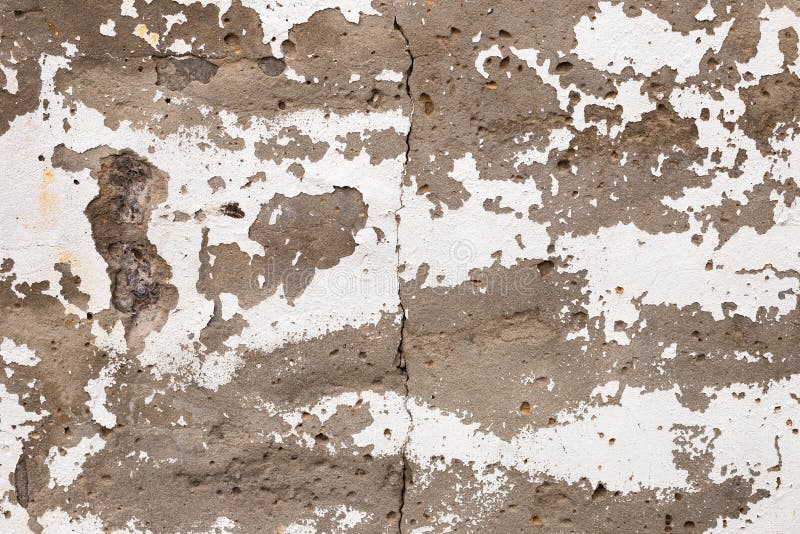 Plastered Brick Wall with Crumbling Plaster Stock Image - Image of ...