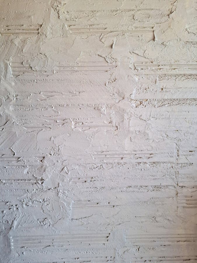 Plastered Brick Wall Texture with Irregular Finish Stock Photo - Image ...