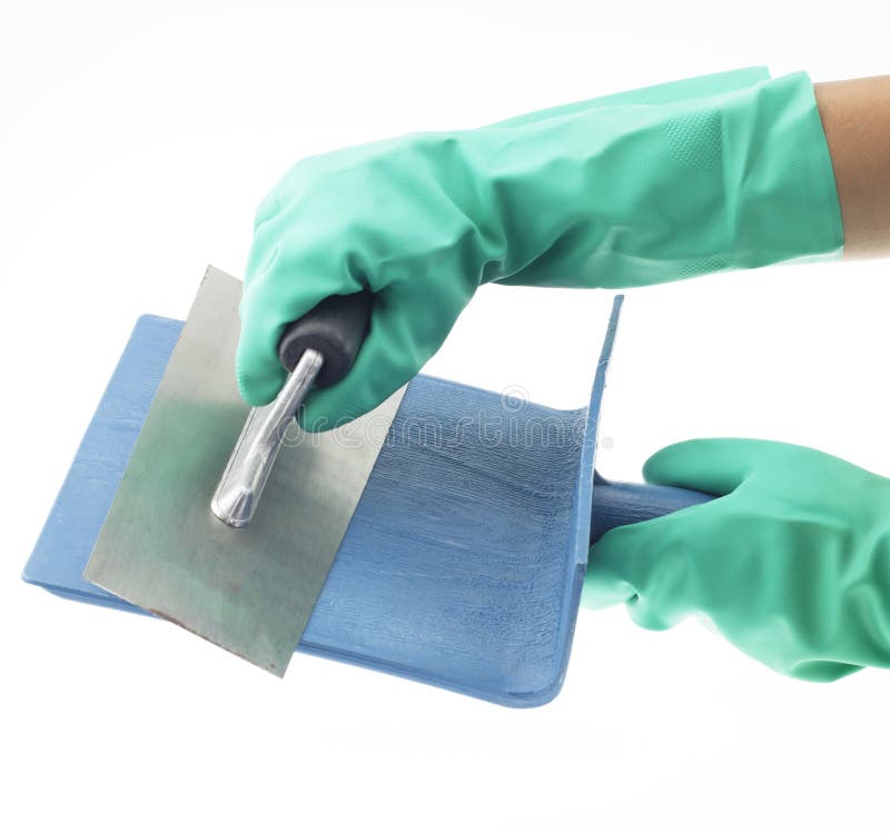 Plastering equipment. stock image. Image of isolated - 32713813