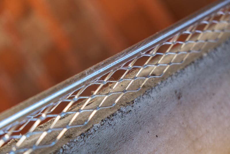 Plastering metal bead stock photo. Image of perforated - 102827936