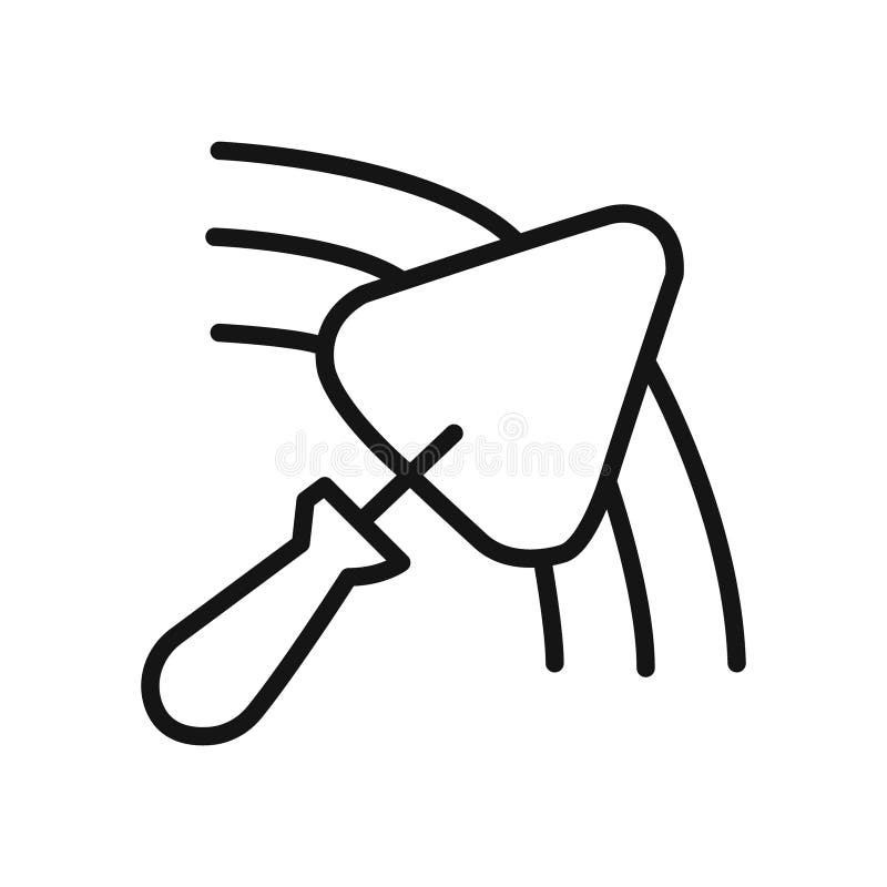 Plastering Process Icon Linear Graphics Set Vector Stock Vector ...