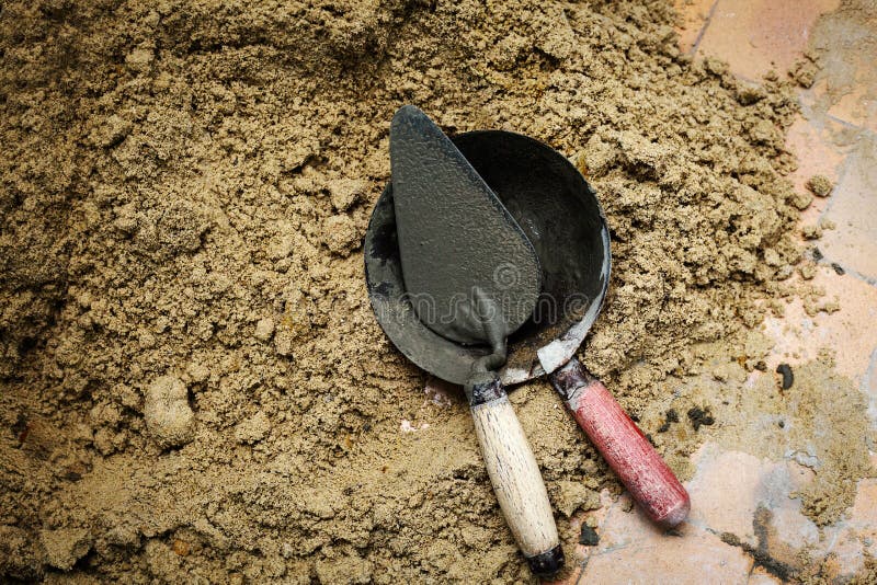 Plastering tools stock photo. Image of trowel, background - 90199196
