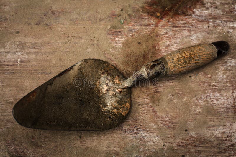 Plastering tools stock photo. Image of engineer, dirty - 90198956