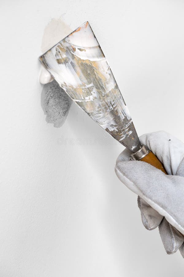 Plastering a Wall - Stock Image Stock Image - Image of hand, tool: 50867327