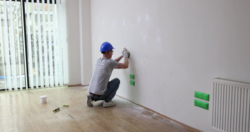 Plastering Work on Improvement of House and Grinding Surface of Walls ...