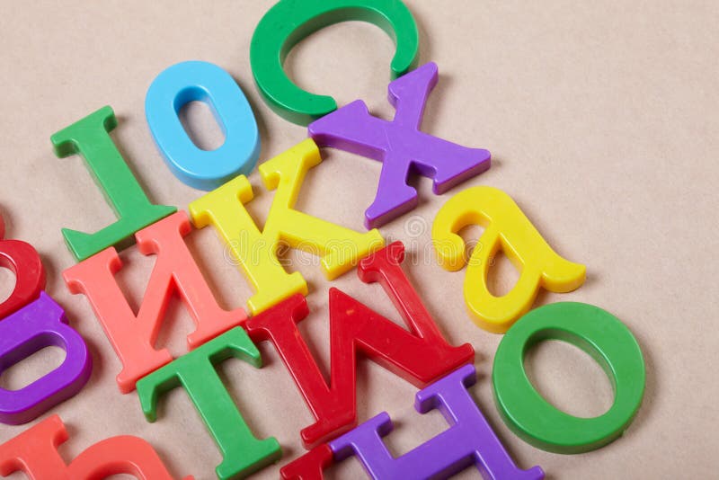 Plastic alphabet letters stock image. Image of preschool - 27453033
