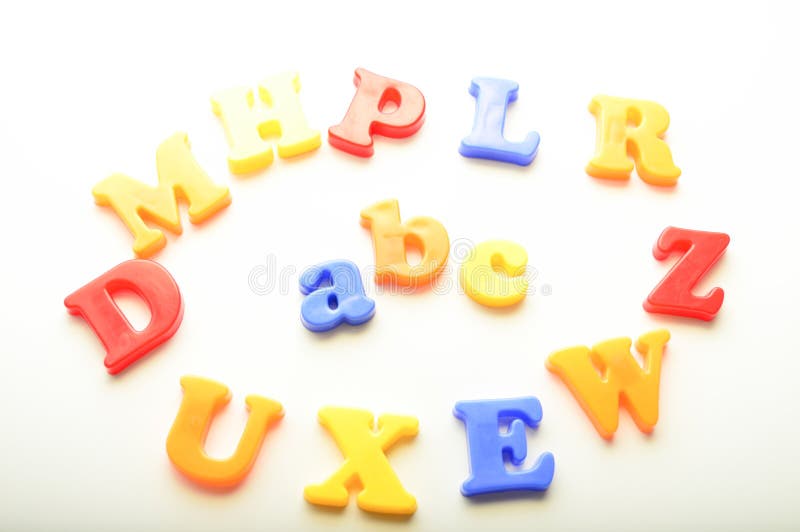 Plastic alphabet letters stock photo. Image of school - 48846772