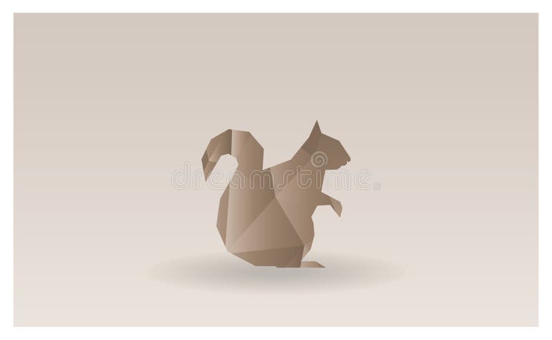 Geometric Squirrel Clip Art Design, Vector Stock Vector - Illustration ...