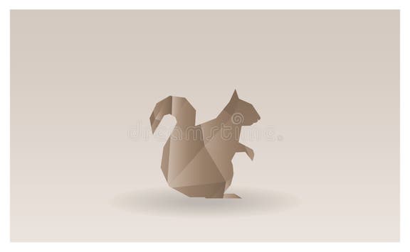 Geometric Squirrel Clip Art Design, Vector Stock Vector - Illustration ...