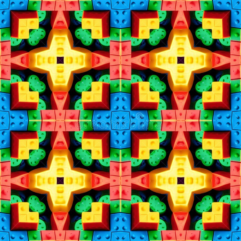 Plastic Background Tile with Embossed Abstract Colorful Pattern ...