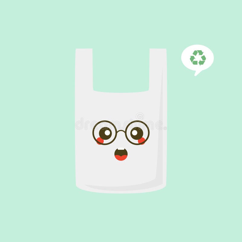 Recycle Bin Cartoon Cute Character in Kawaii Flat Style. Tin Trash Bin ...