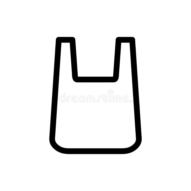 Plastic Bag Icon Flat Vector Template Design Trendy Stock Vector ...
