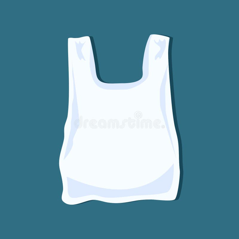 Plastic Bag Icon. Single Use Plastic Bag Stock Vector - Illustration of ...