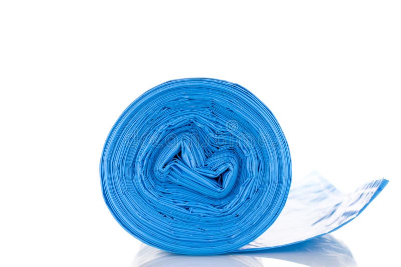 Plastic Bag Packaging Isolated on White Background, Close-up. Stock ...