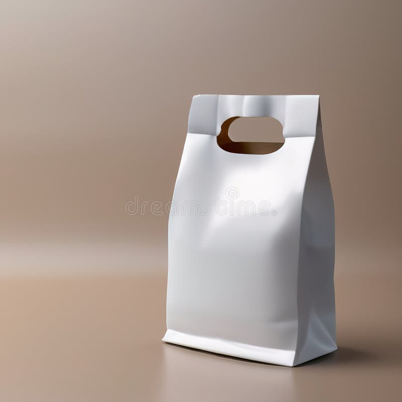 Plastic Bag Pouch, Generic Blank Product Packaging Mockup Stock ...