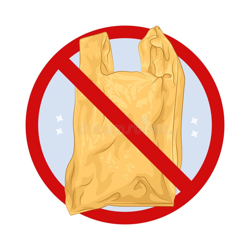 No Plastic Bag Signs To Encourage People To Reduce or Stop Using Single ...